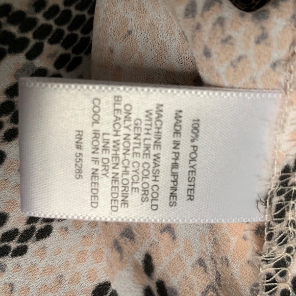 Express | Tops | Express Pink Black Gray Snakeskin Blouse Size S | Poshmark